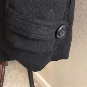 Iris Basic | Jackets & Coats | Puffy Shoulder Winter Pea Coat | Poshmark